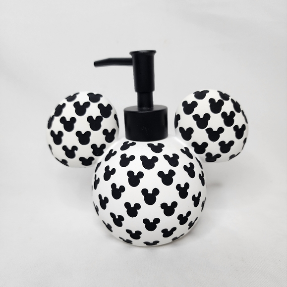 Disney | Bath | Disney Mickey Mouse Soap Dispenser And Glass | Poshmark